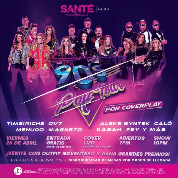 Fiesta noventera con el 90'S Pop Tour | RDS - Eventos.hn